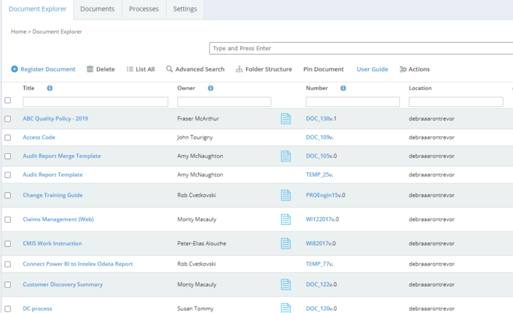 Document Control Software | Intelex