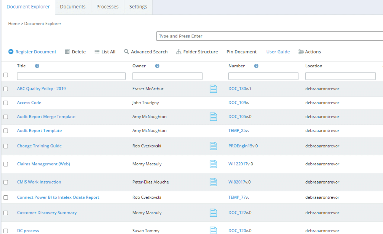 Document Control Software | Intelex